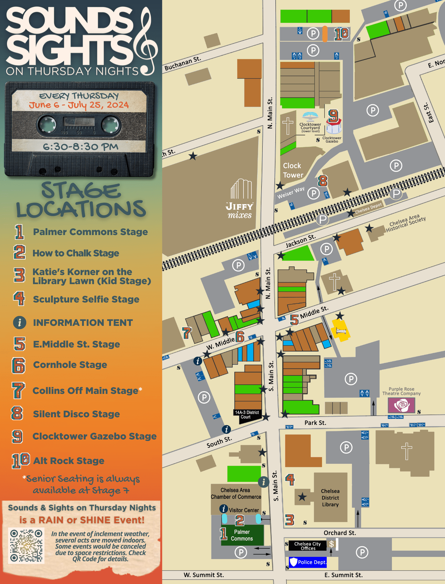 Stage Map | Chelsea Michigan | chelseamich.com