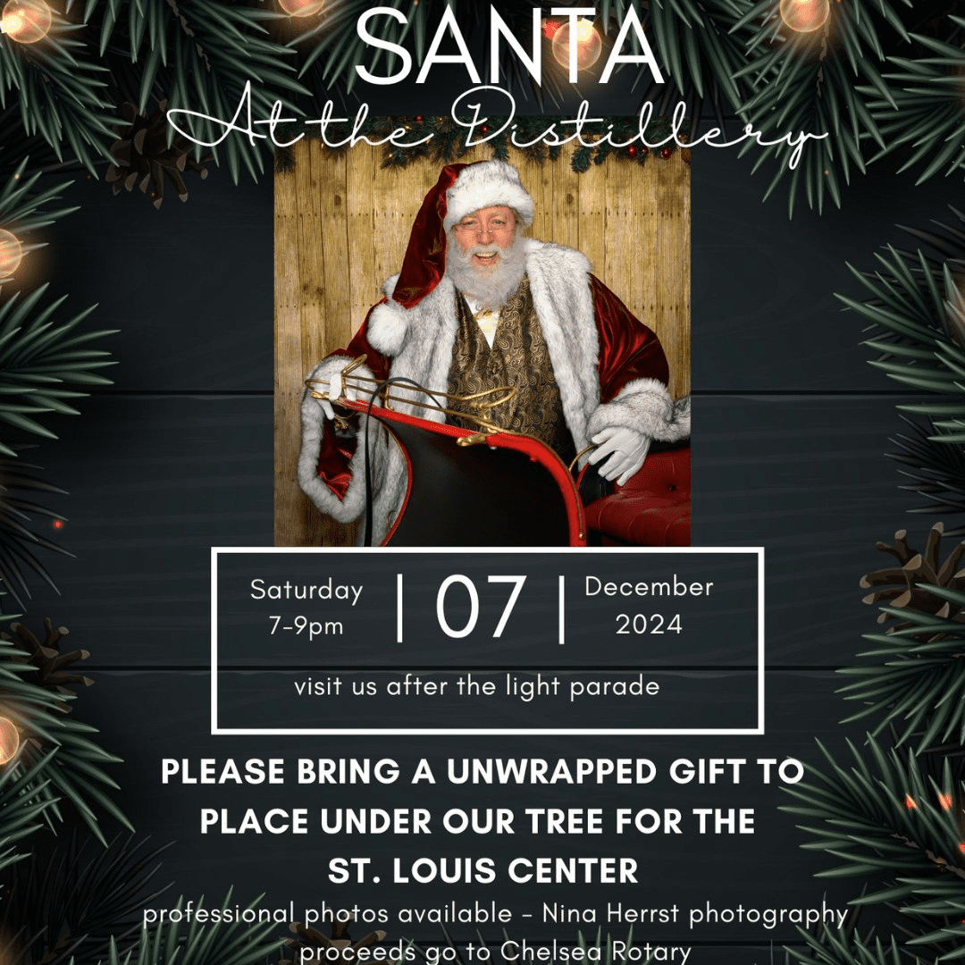 Santa at the Distillery | Chelsea Michigan | chelseamich.com