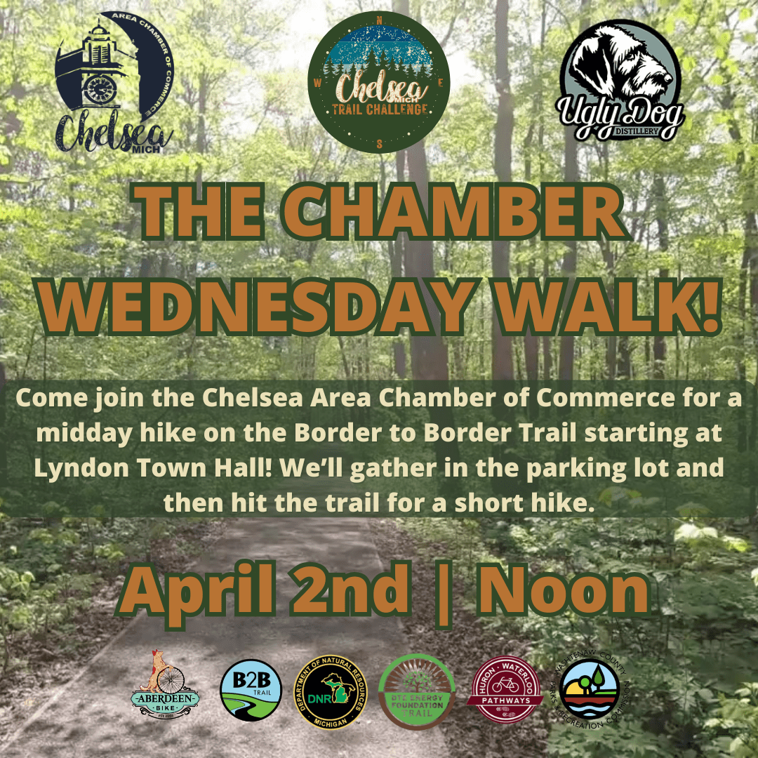 Chelsea Trail Challenge | Wednesday Walk | April 2nd | Chelsea Michigan ...