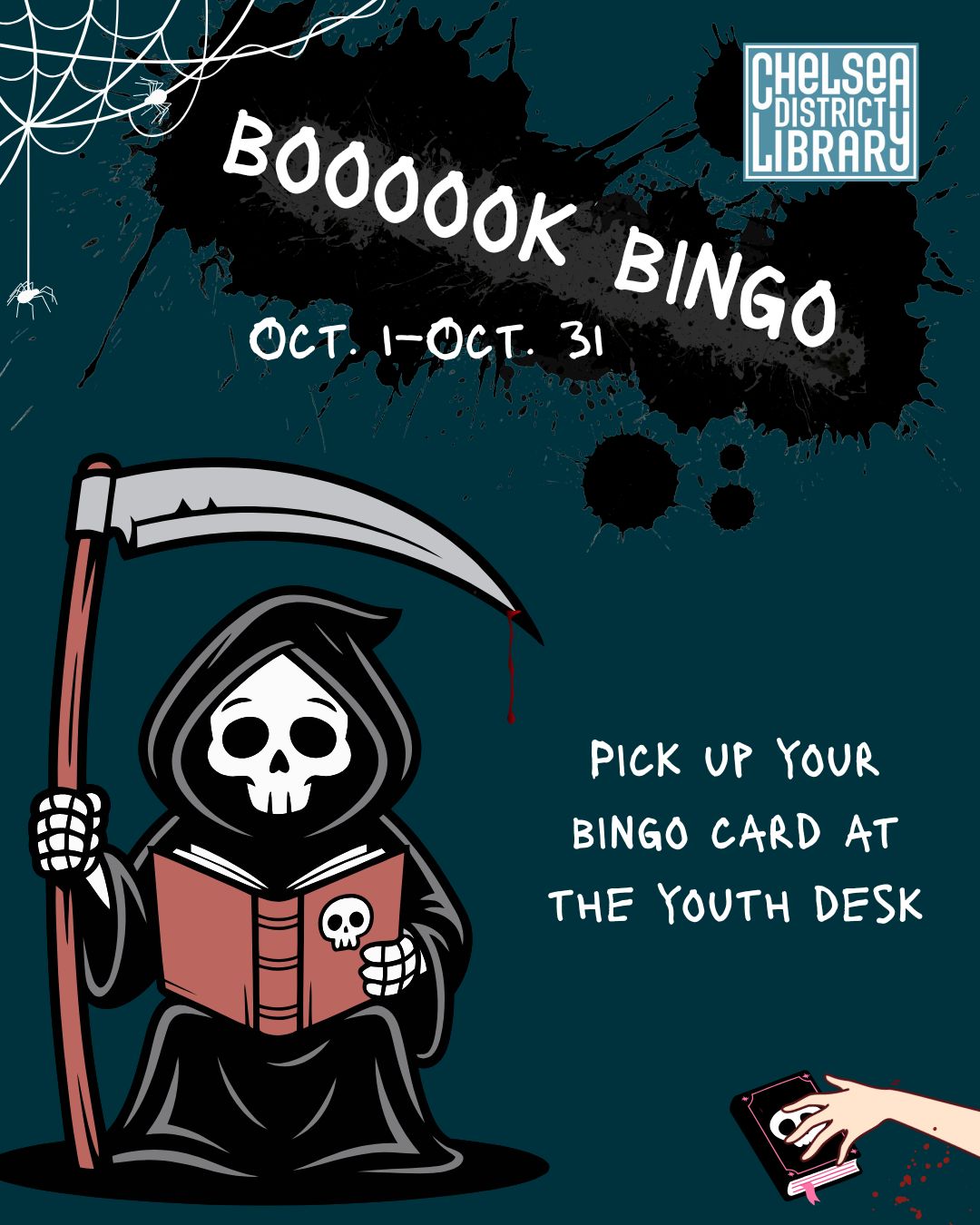Teen Booooook Bingo | Chelsea Michigan | chelseamich.com