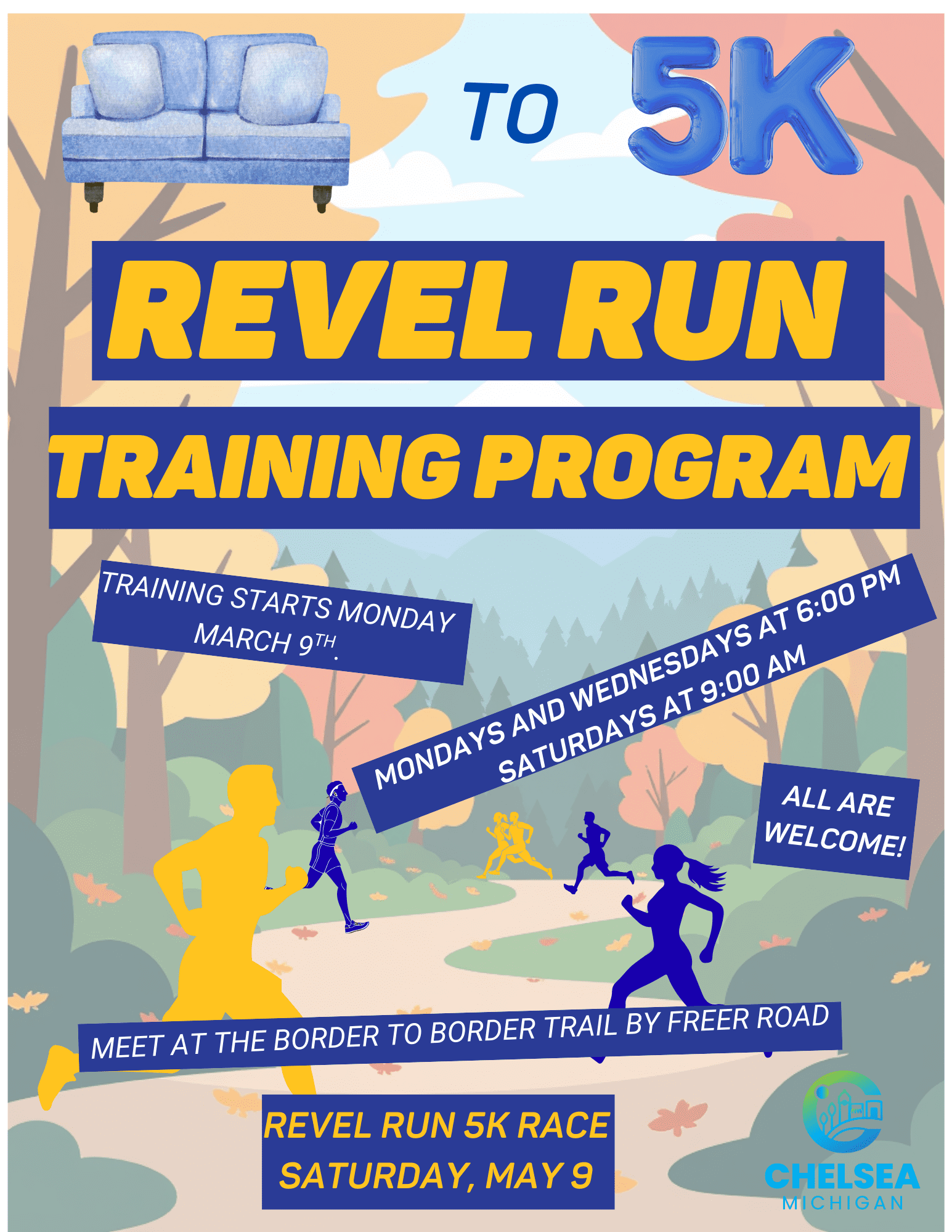 Couch to 5K Training Program | Chelsea Michigan | chelseamich.com